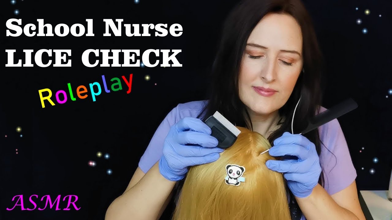 ASMR Lice Check with School Nurse (Whispered) - YouTube