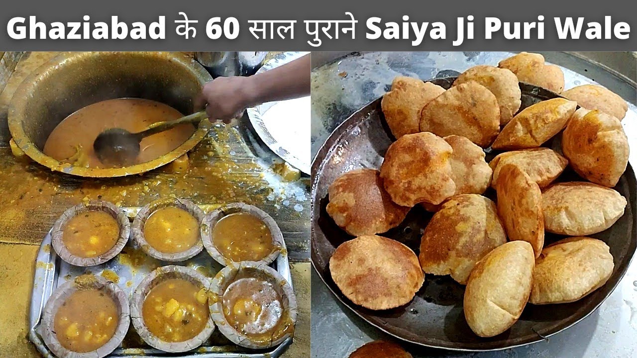Only Rs.35 For Loaded Breakfast | Saiya Ji Puri Wale | Ghaziabad Street ...