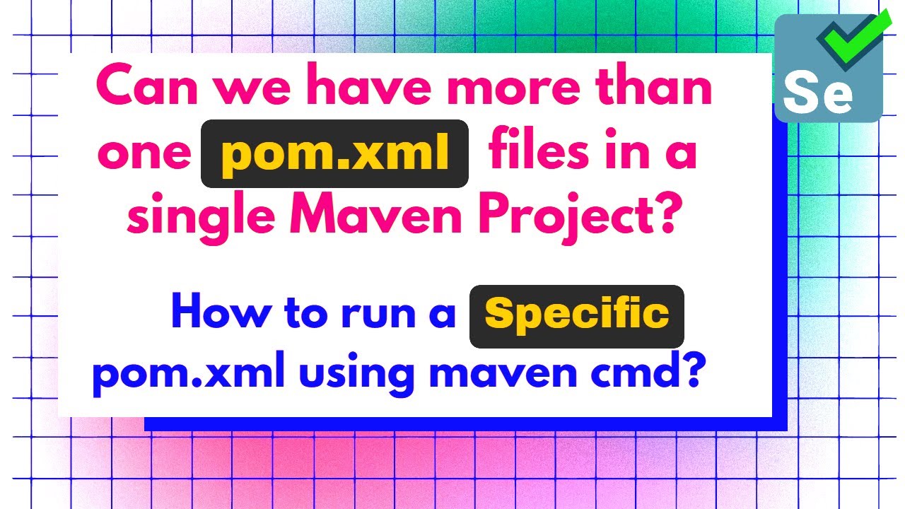 Can We Have Multiple Pom xml Files In A Single Maven Project How To Can We Have Multiple Pom xml Files In A Single Maven Project How To