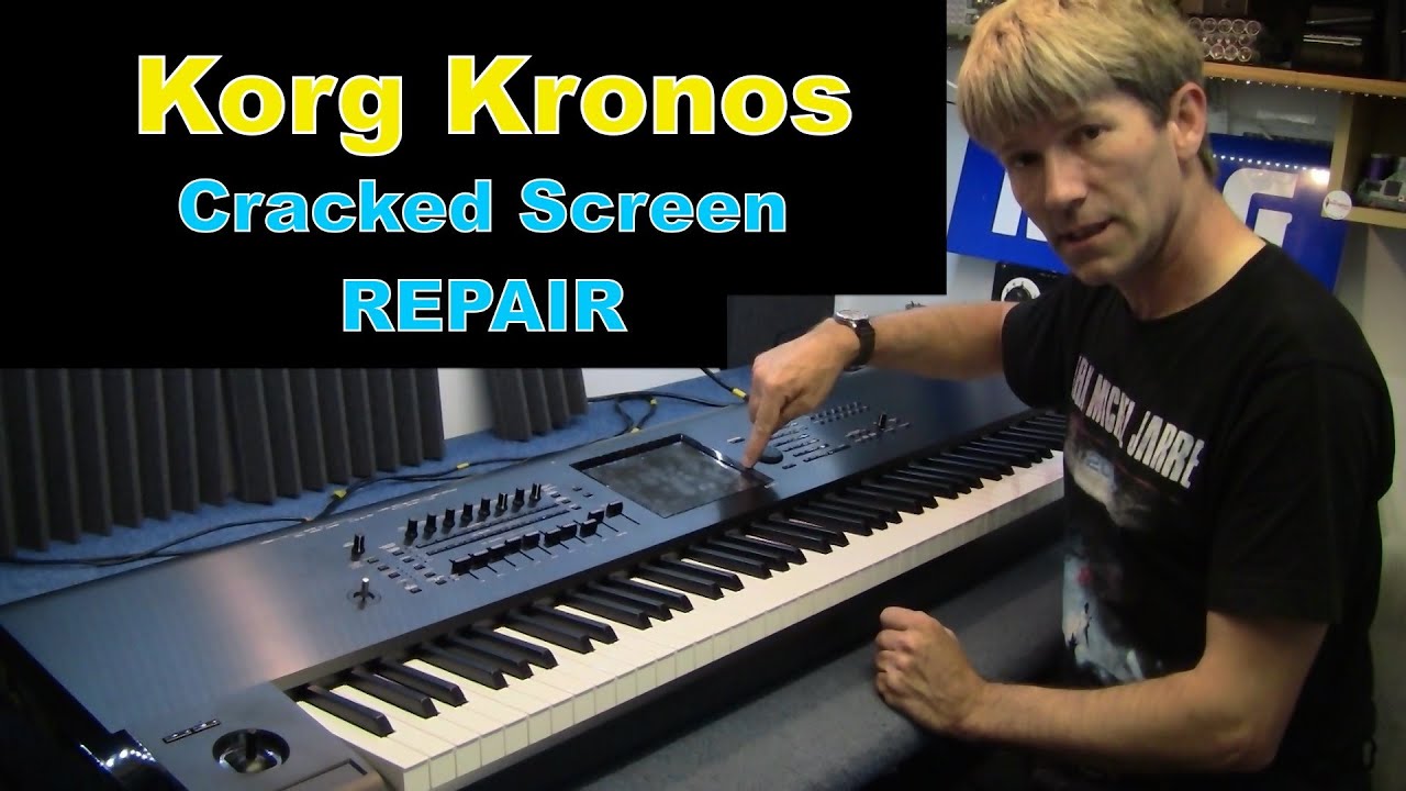 MF#27 Korg Kronos X88 Repair cracked touch screen replacement - YouTube