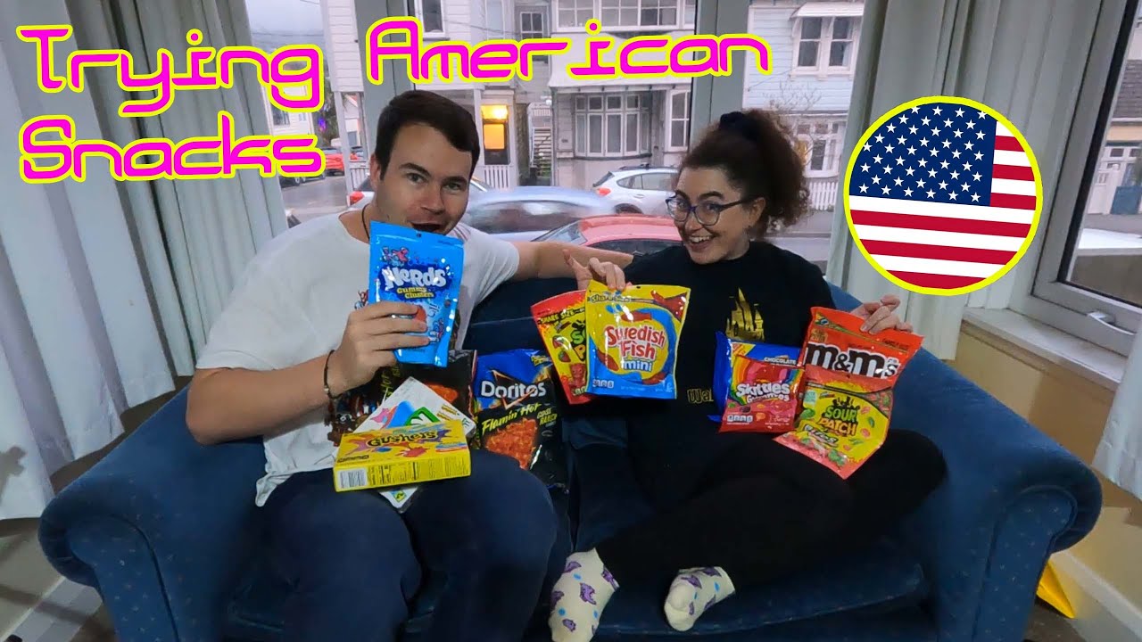 Trying American Snacks for the first time - YouTube