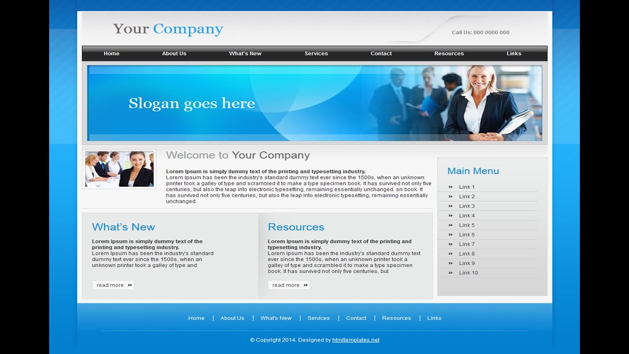 HTML CSS LANDING PAGE DEMO 2 html tutorial for beginners full stack web ...