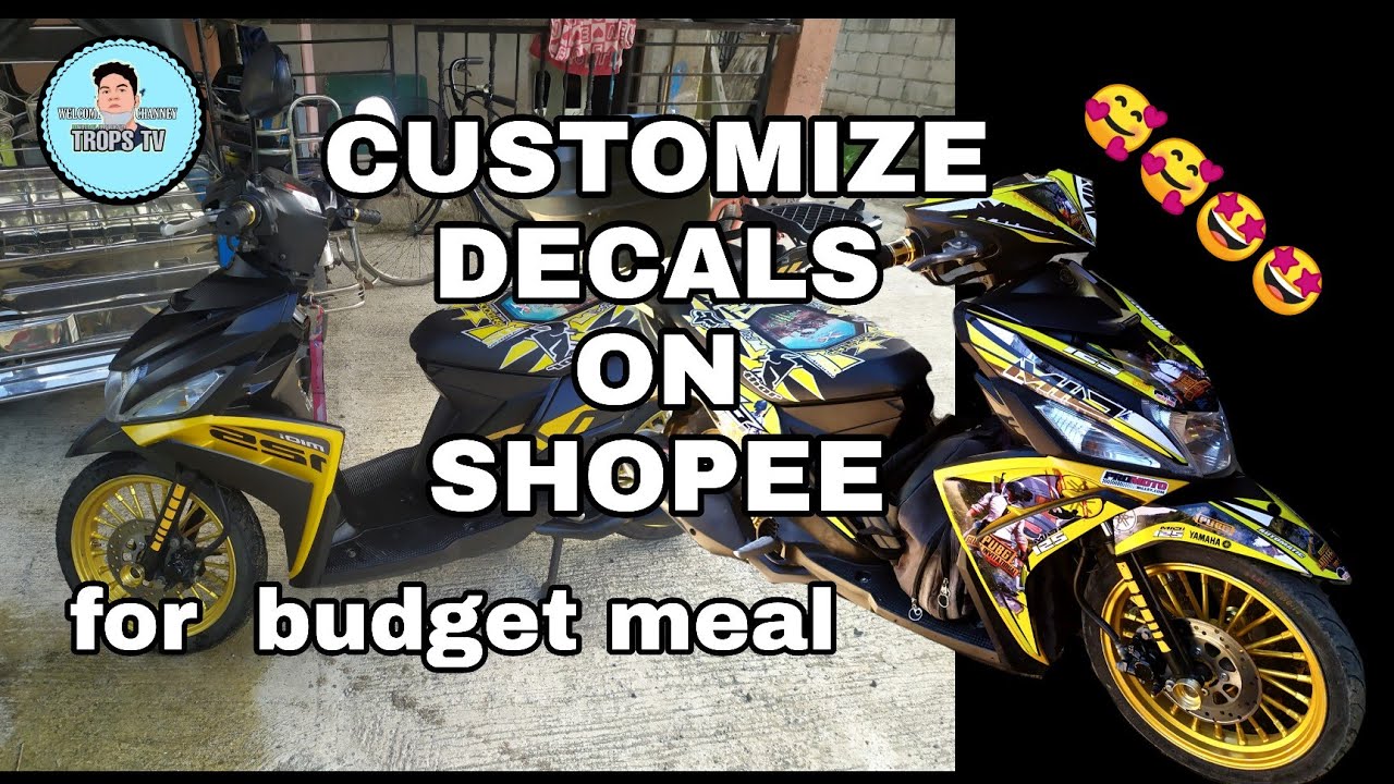 Customize Decals to shopee VMC arts - YouTube
