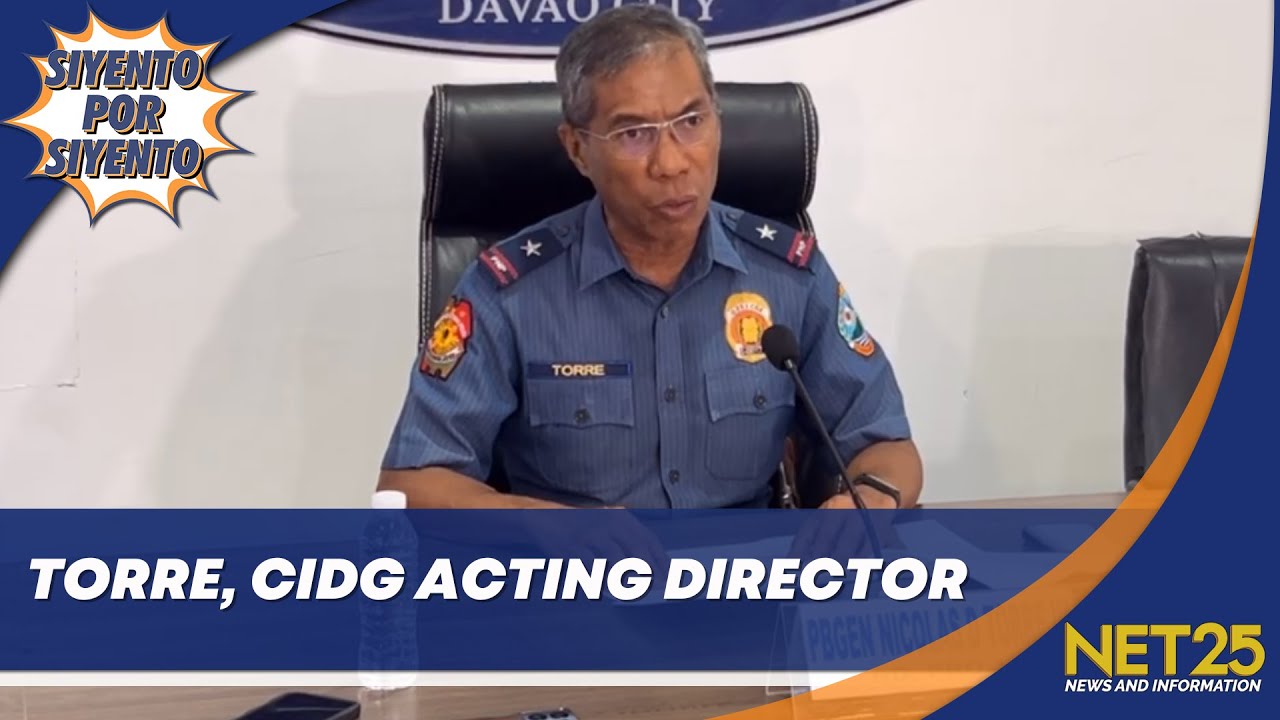 PBGen. Nicolas Torre III, itinalaga bilang Acting Director ng CIDG | Siyento Por Siyento - YouTube