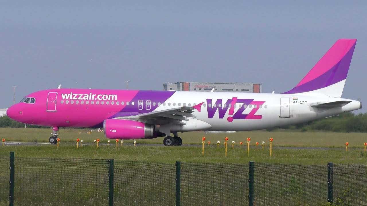 (4K) Old Livery Wizz Air | HA-LPT | Airbus A320-232 at Liverpool ...