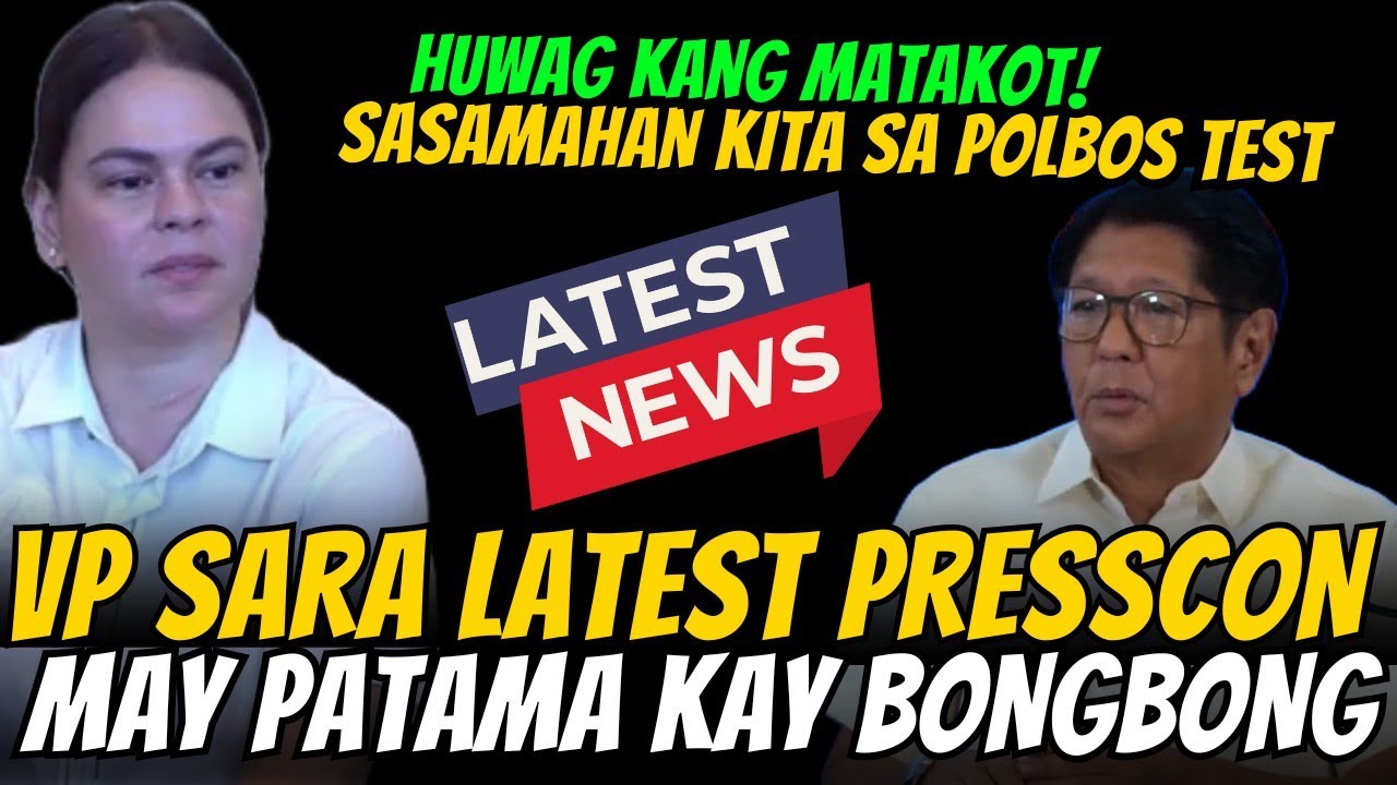 VP SARA DUTERTE FULL INTERVIEW: BBM SASAMAHAN SA POLBOS TEST ...