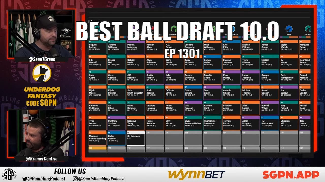 Fantasy Football Best Ball Draft 10.0 - Underdog Fantasy Football ...