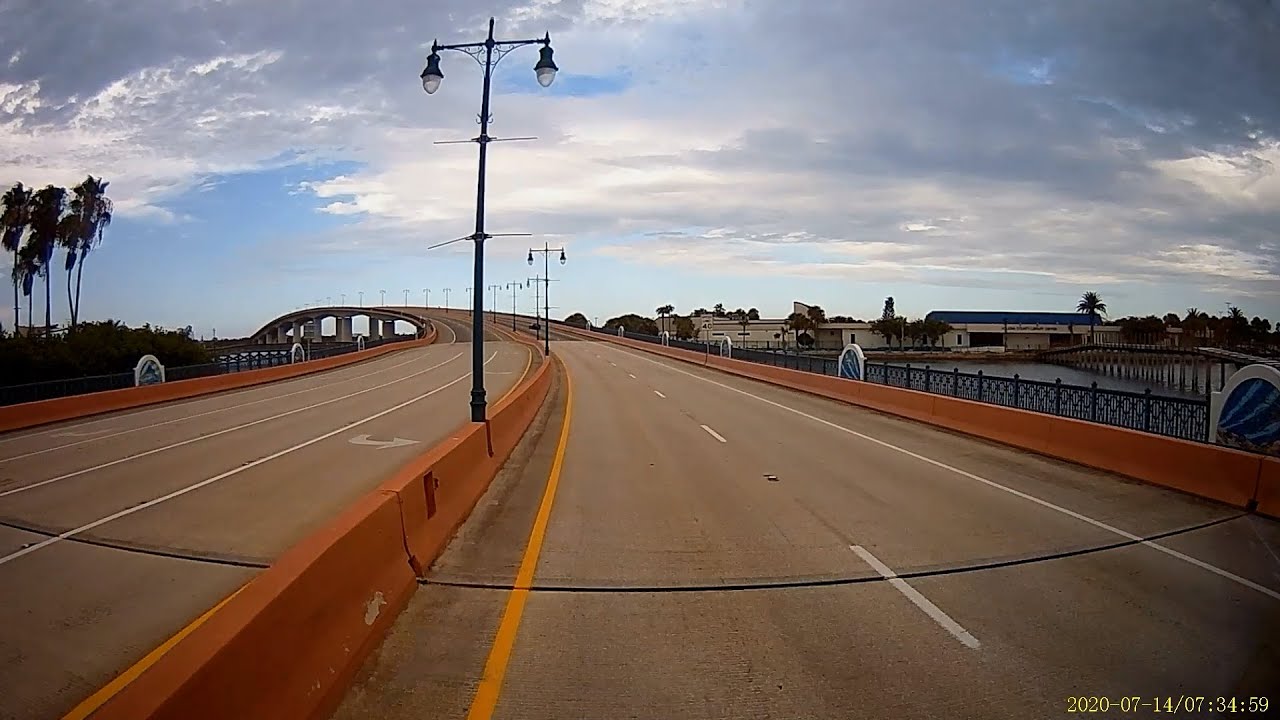 Florida State line thru Jacksonville and Daytona Beach - YouTube