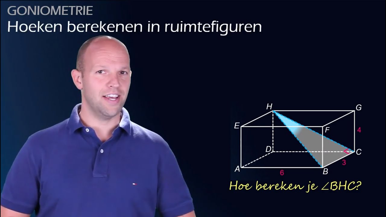 Hoe bereken je hoeken in de ruimte? - Sinus/Cosinus/Tangens (havo/vwo 3 ...