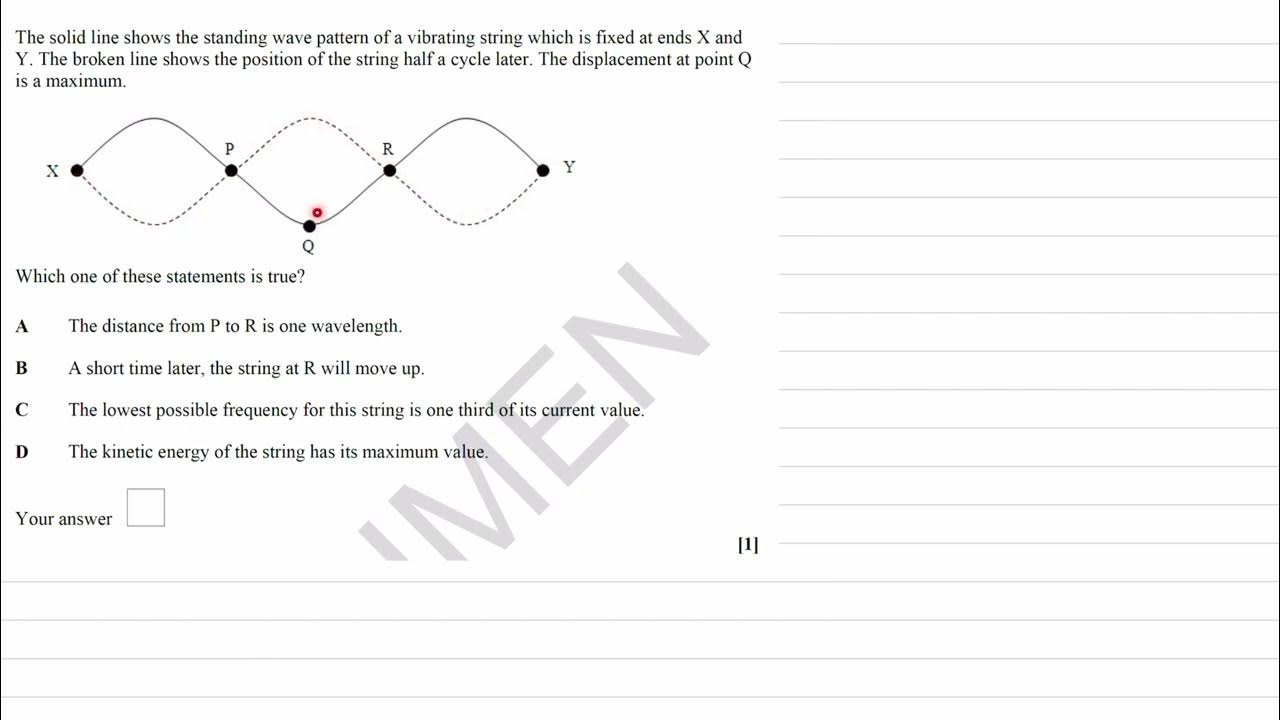 Waves (Standing Waves) Exam Questions - A Level Physics AQA, Edexcel ...