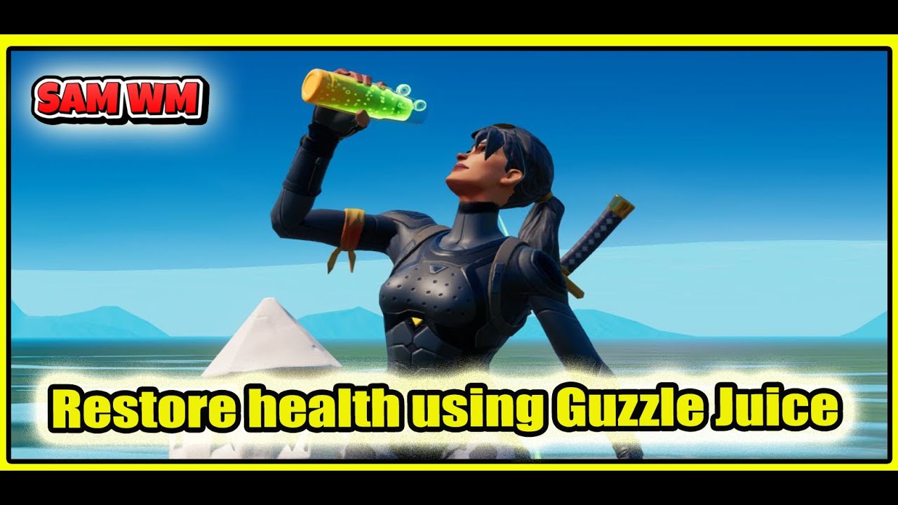 Restore health using Guzzle Juice / Fortnite Season 1 Chapter 3 - YouTube