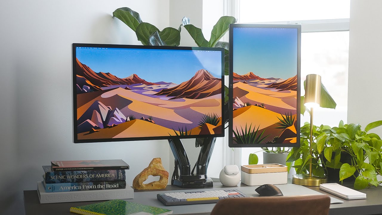 Building the ULTIMATE Desk Setup - Huanuo Dual Monitor Arm - YouTube