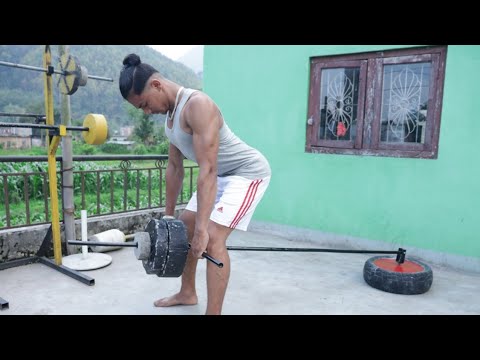 Homemade T-BAR row | How to make DIY landmine ! Homemade gym equipment ...