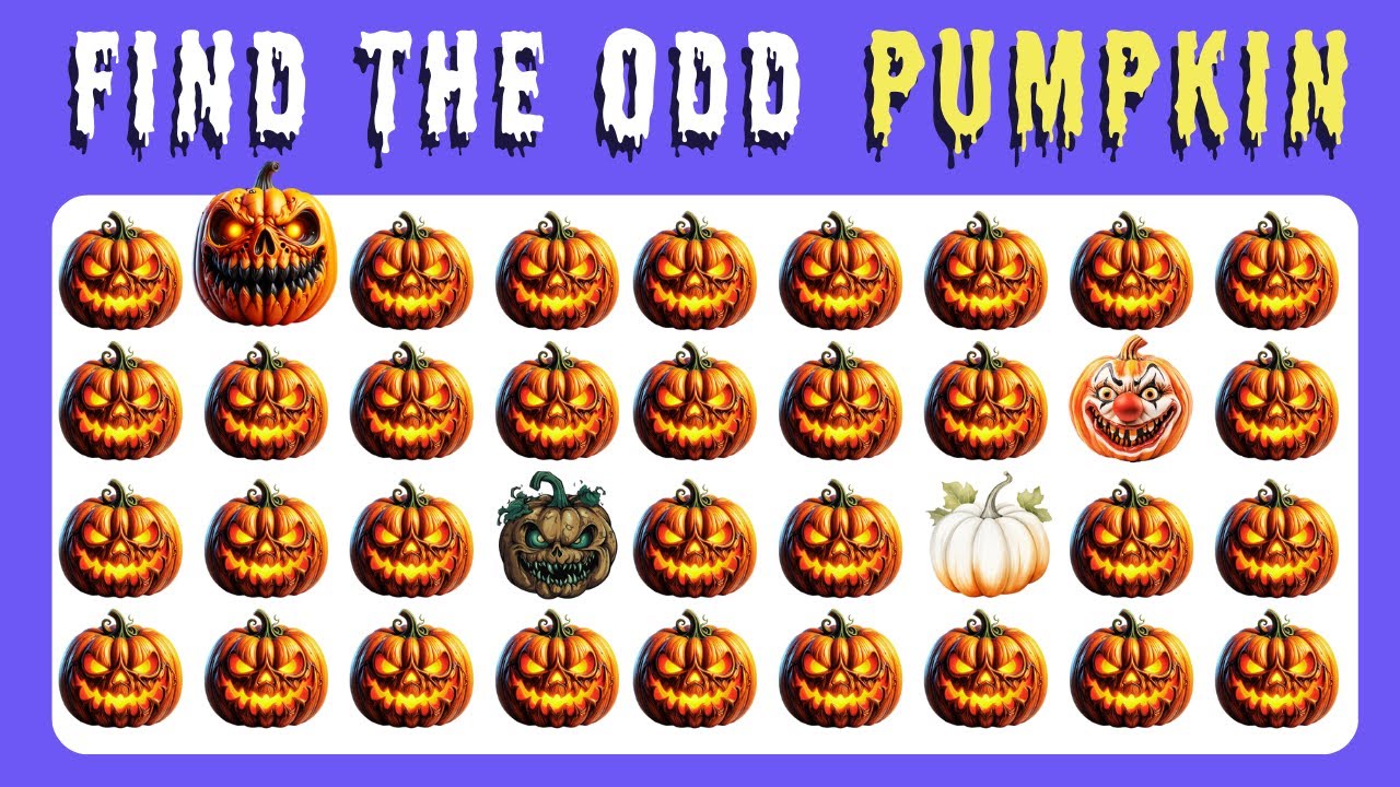 Find the ODD One Out - Find The ODD Halloween Edition! 🎃👻🦇 Emoji Quiz ...