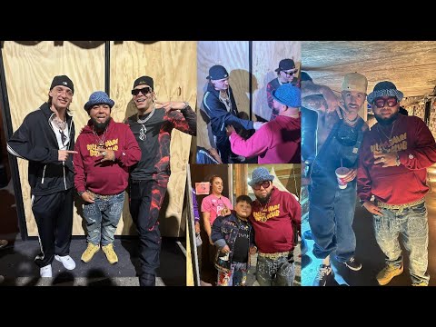 Ñejo el broko junto a peso pluma, feid, y Ryan castro en el concierto ...