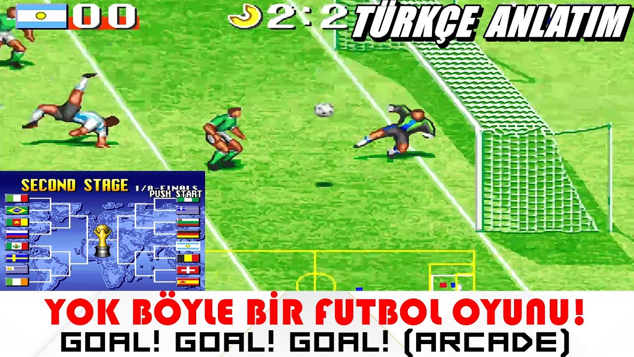 Atari Salonu Futbol Oyunu Goal! Goal! Goal! - YouTube