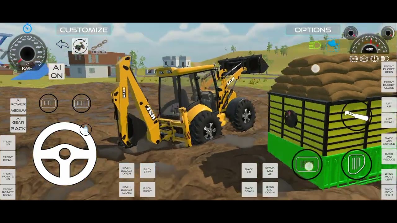 Nishu Bhai miss you power track messay tractor jcb fail ho gaya - YouTube