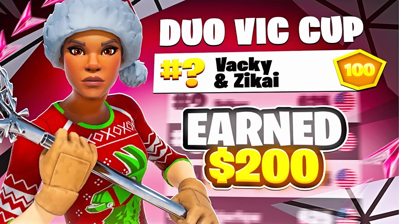 How I Earned $200 in the Duos Victory Cash Cup 🏆 | Vacky | Facecam ...