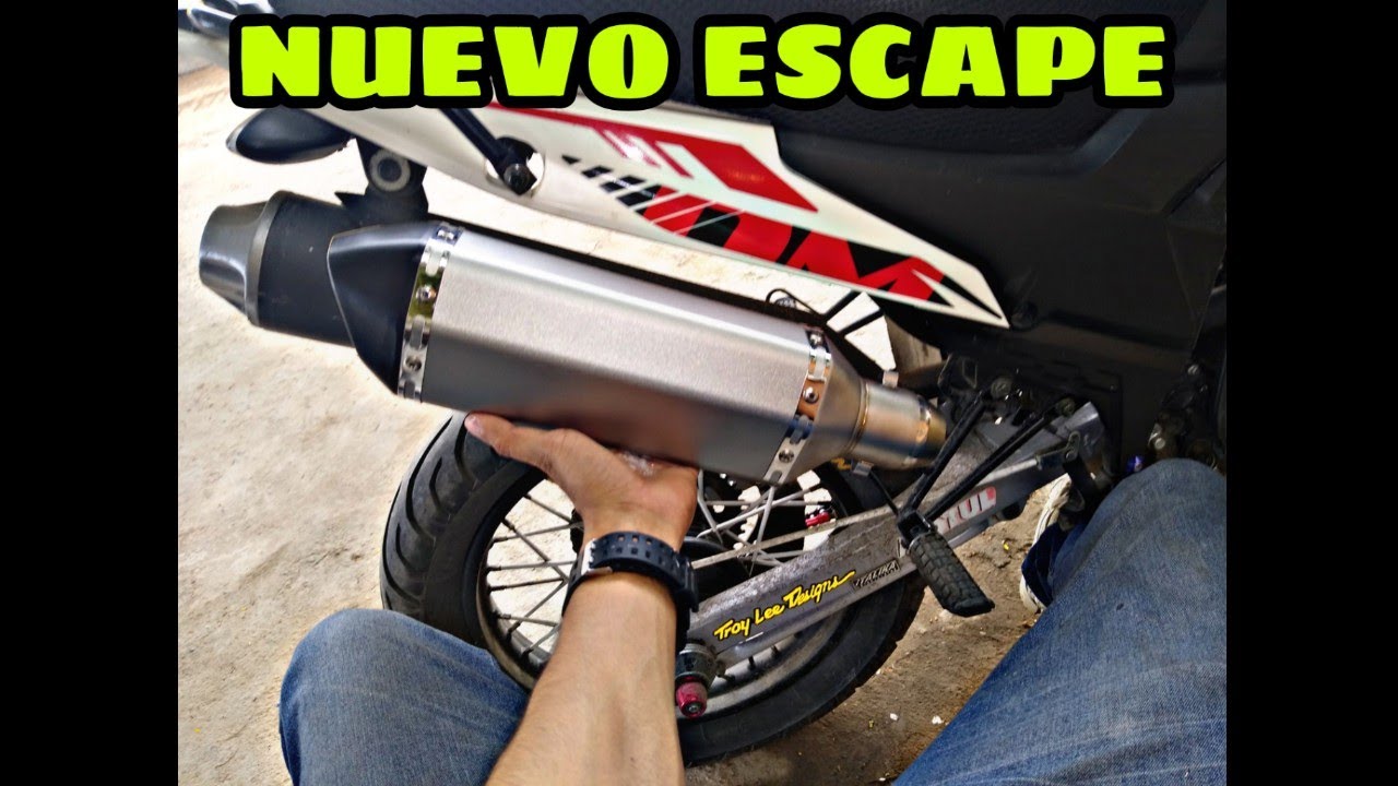 #unboxing y cambio de #escape para la dm 150 - YouTube