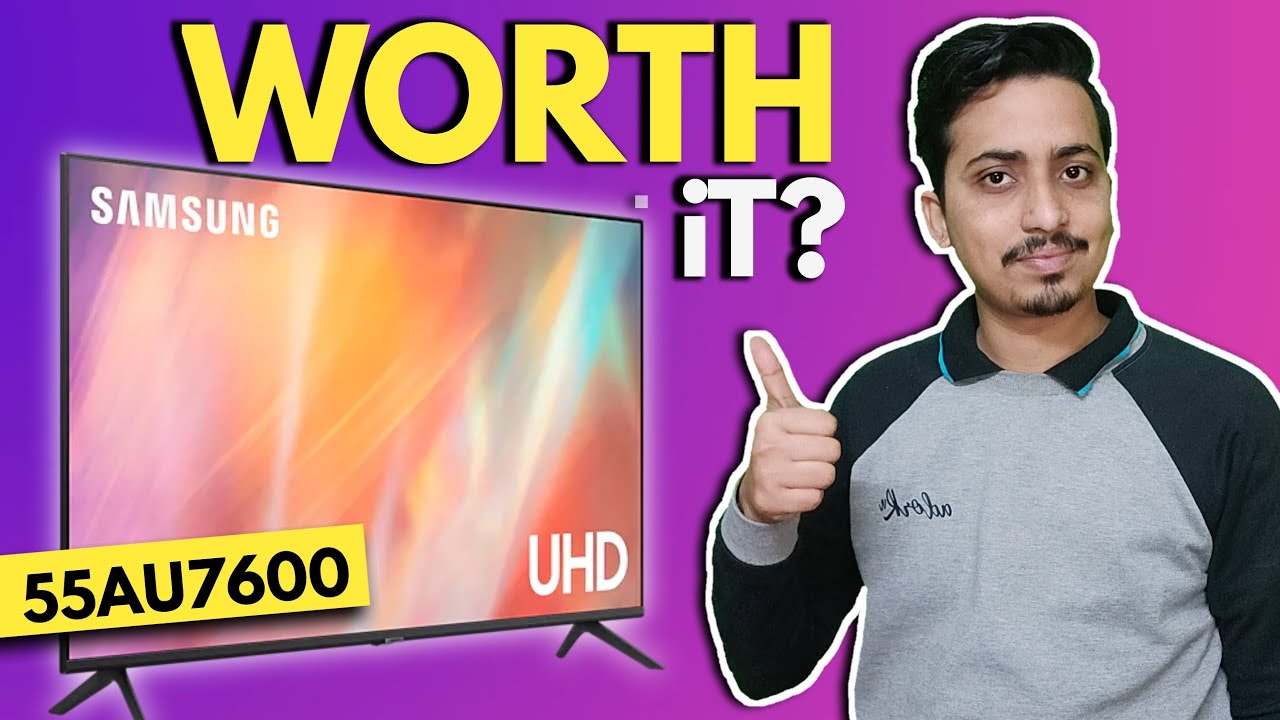 Samsung Best 55 Inch 4K UHD TV 2022 Model || Samsung 55AU7600 Review🔥 ...