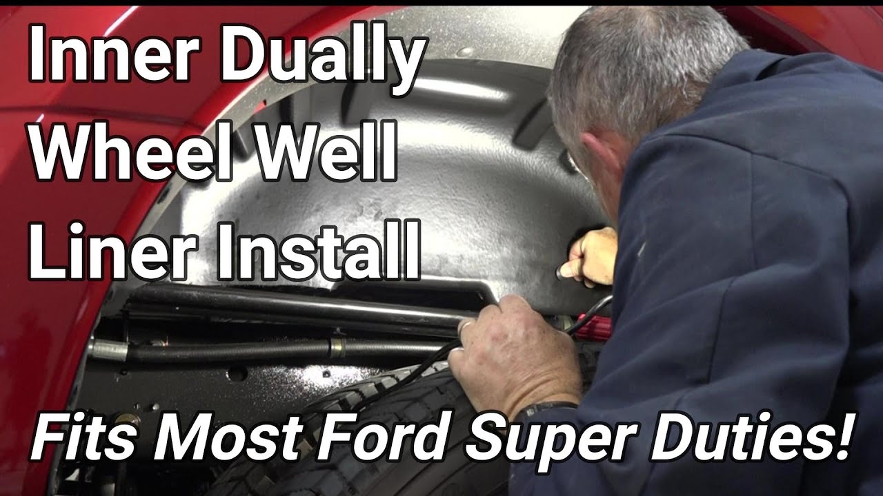 How to Install a Ford Inner Dually Wheel Well Liner - YouTube