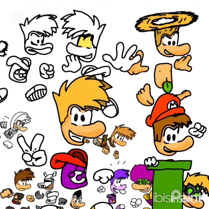 Rayman costumes #rayman#raymanorigins#raymanlegends#ibispaintx#drawing# ...