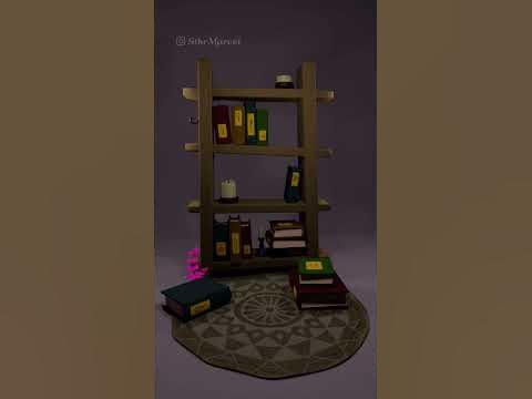 MAGIC bookshelf on BLENDER 📚 #shorts - YouTube