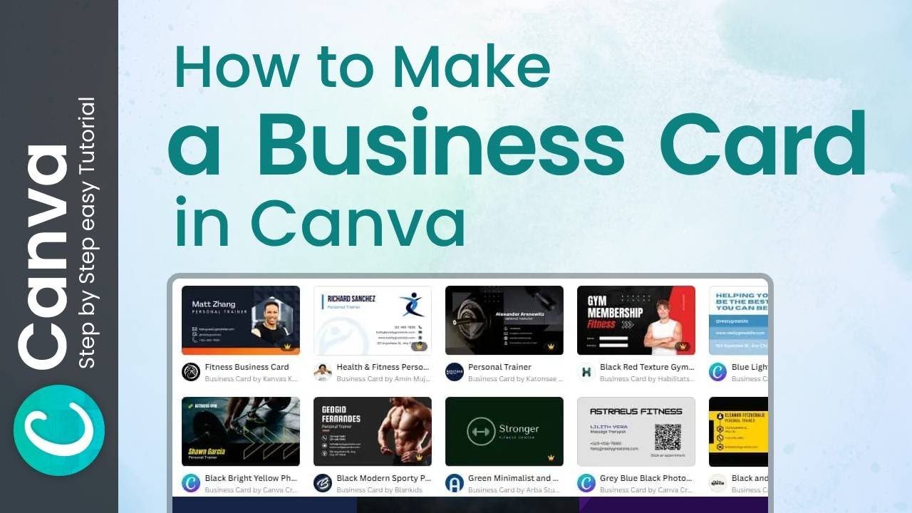 How to make business card in Canva 2024 (Guideline) - YouTube