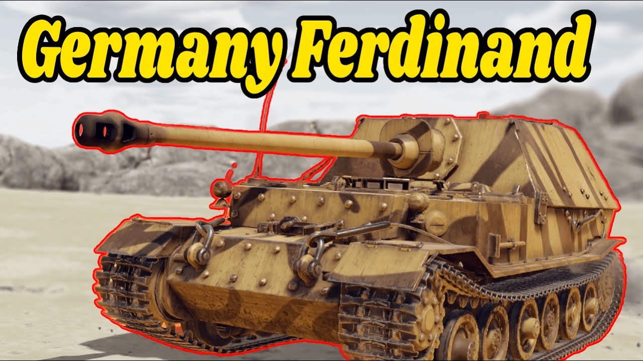 War Thunder Ferdinand:forgotten tank destroyer in game - YouTube
