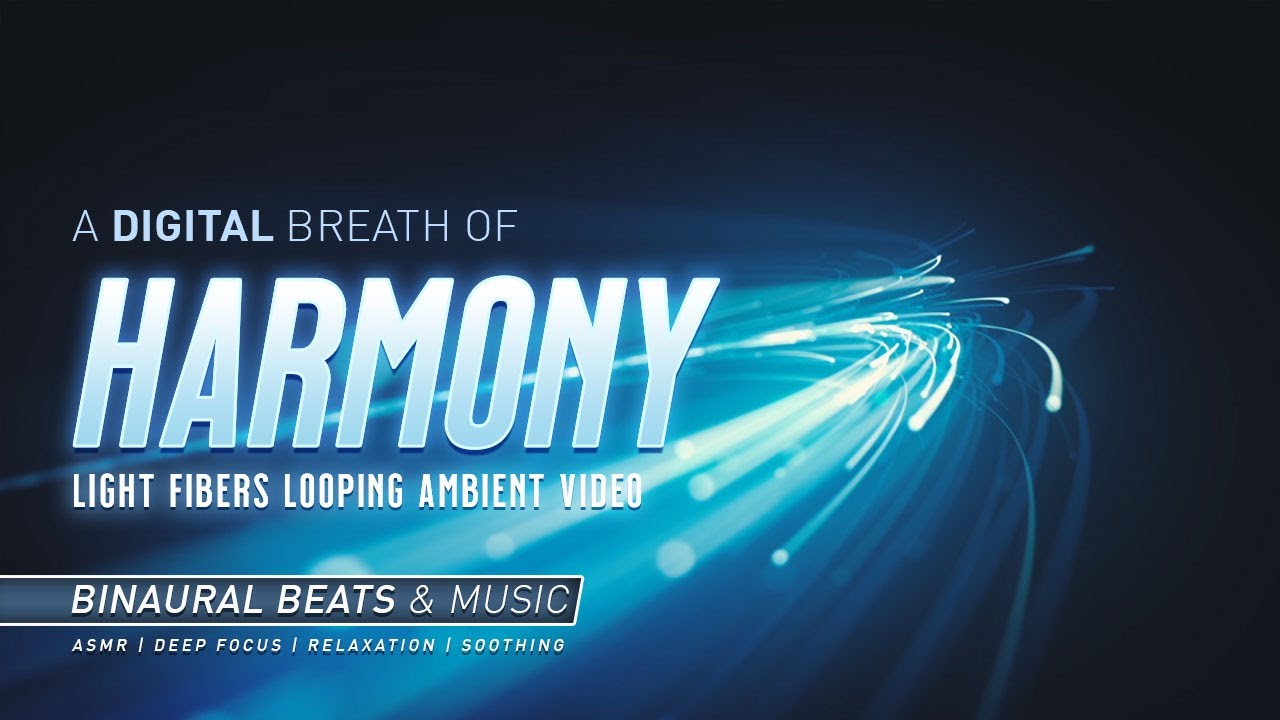 A Digital Breath of Harmony | Light Fibers Looping Ambiant Video ...
