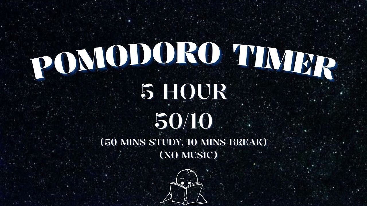 5 Hour Study with Me | Pomodoro Study Timer ⏱ 50/10 | No Music, Deep ...