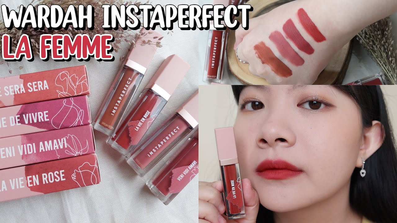 Review Wardah Instaperfect Everlast Intense Matte Liquid - LA FEMME ...