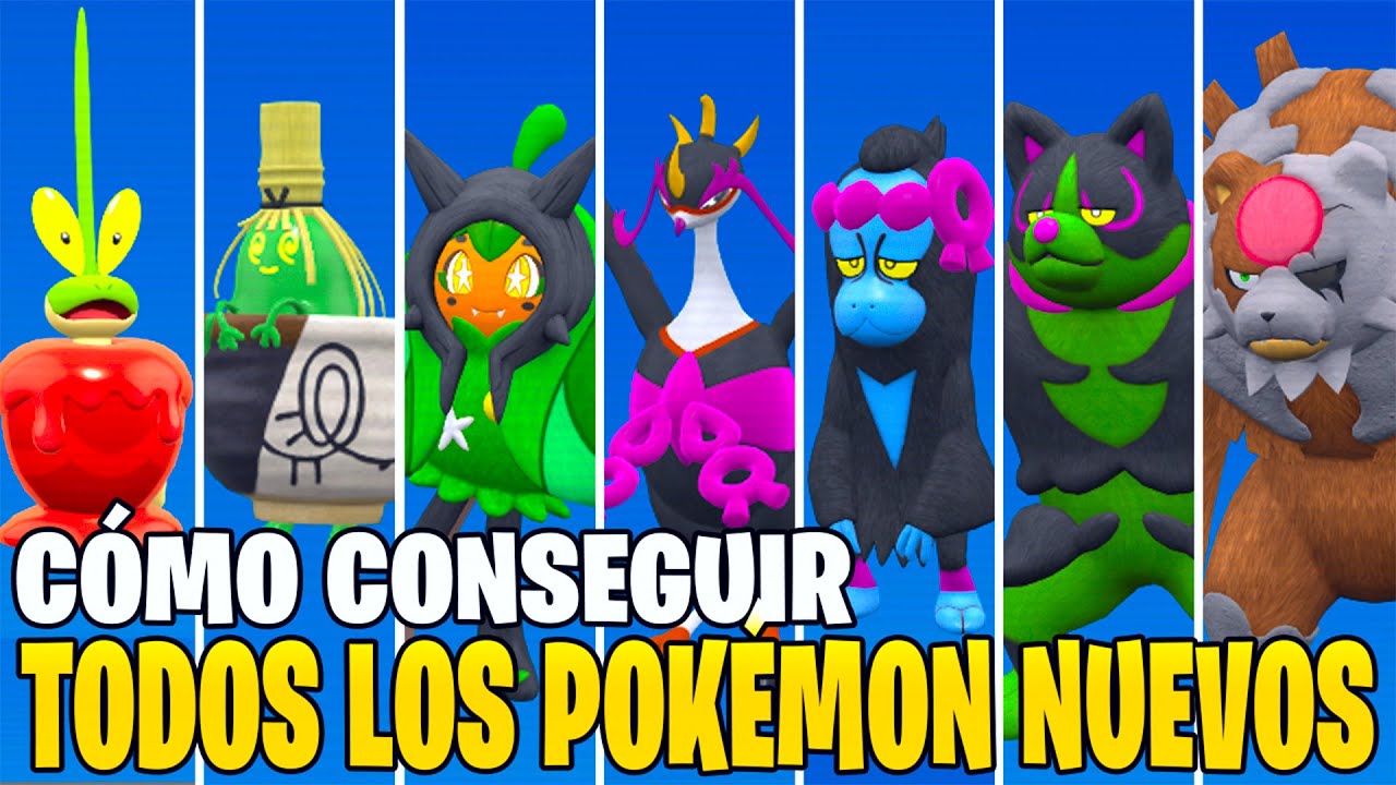 Cómo Conseguir TODOS LOS NUEVOS POKÉMON y LEGENDARIO de La Máscara ...