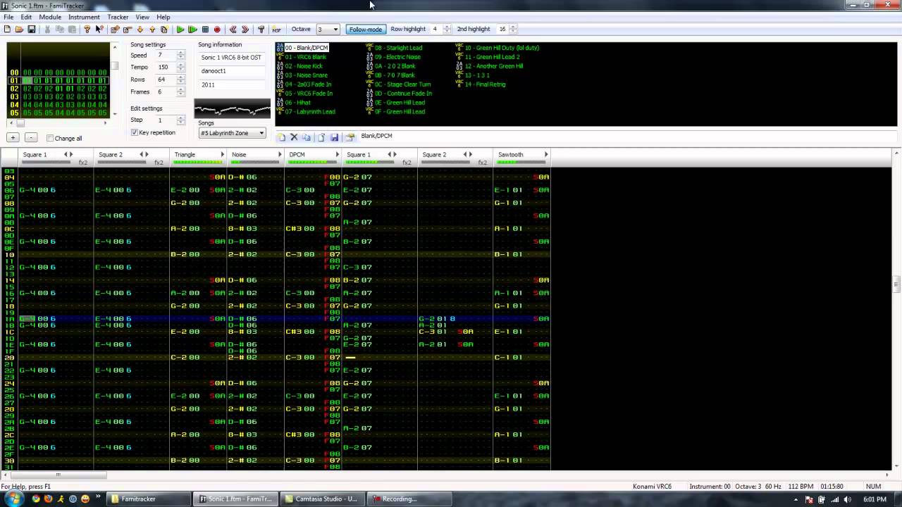 Sonic the Hedgehog 1 (8-bit VRC6 OST) - Labyrinth Zone - YouTube