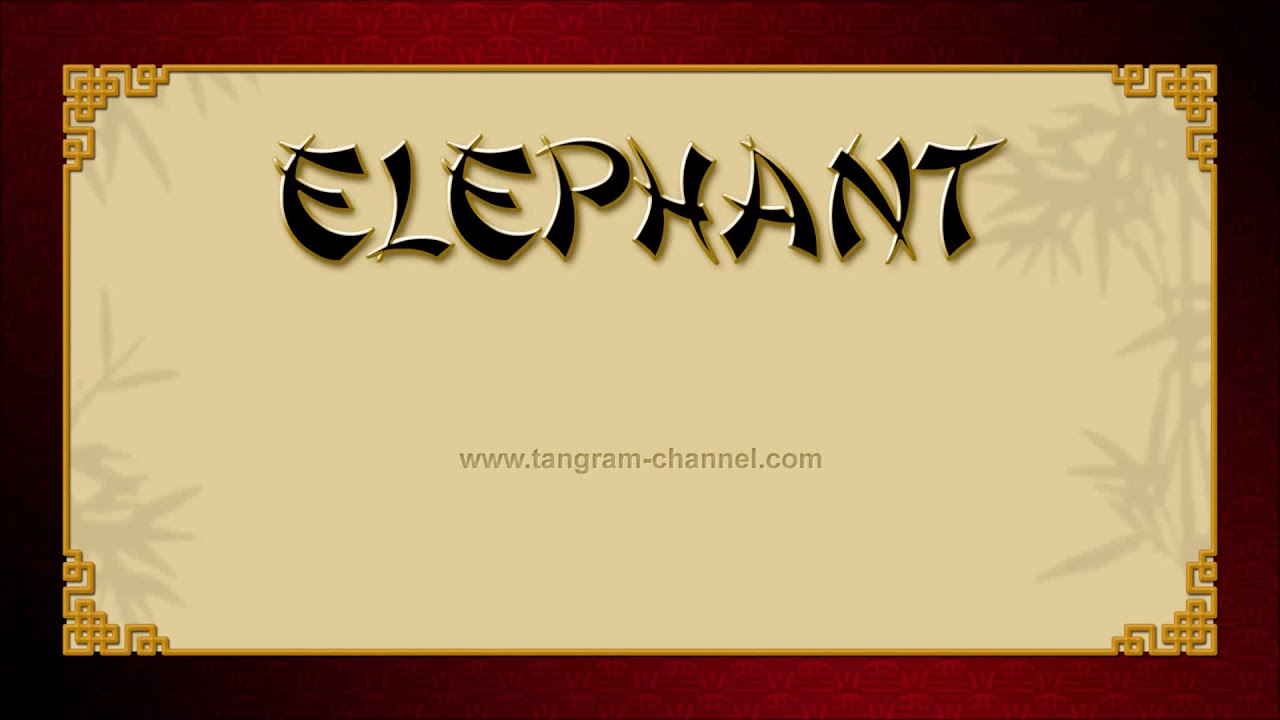 Tangram Elephant - YouTube