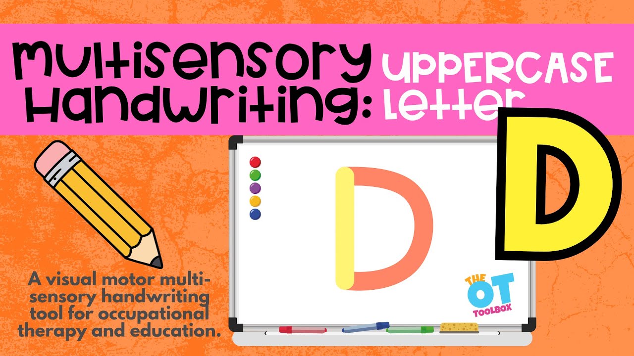 Upper Case D Letter Formation Video - YouTube