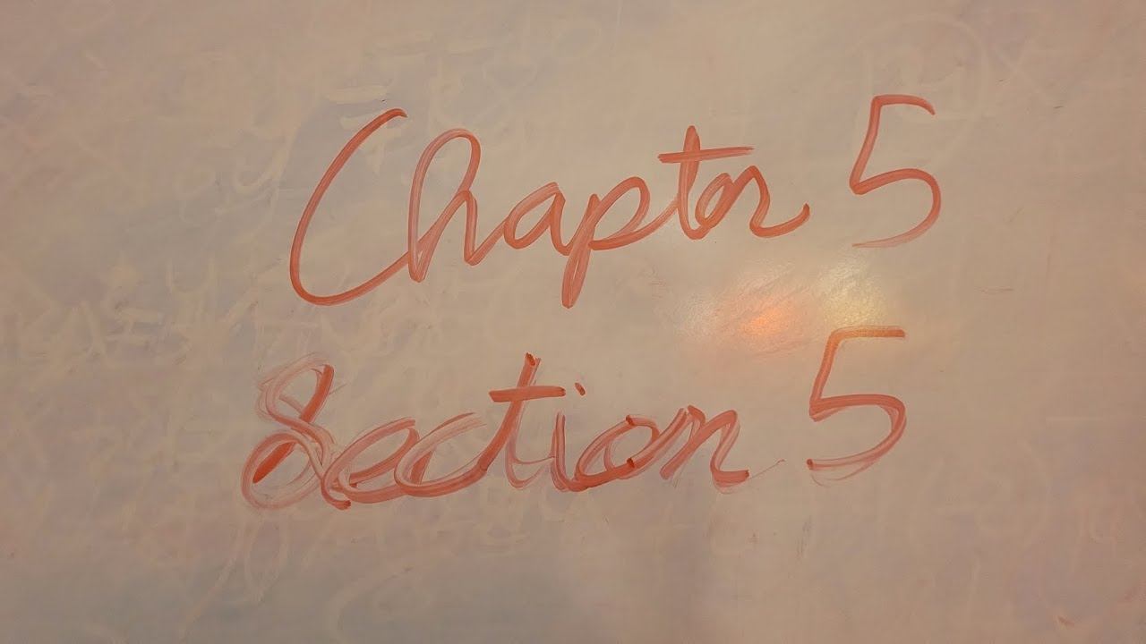 Algebra 2: Chapter 5 Section 5 - YouTube