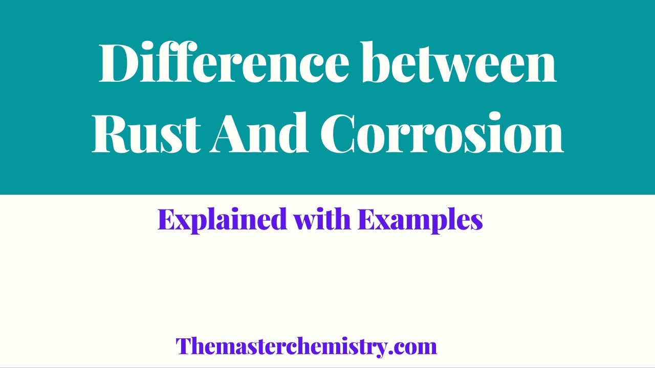 difference between rust and corrosion By Adeel Abbas - YouTube