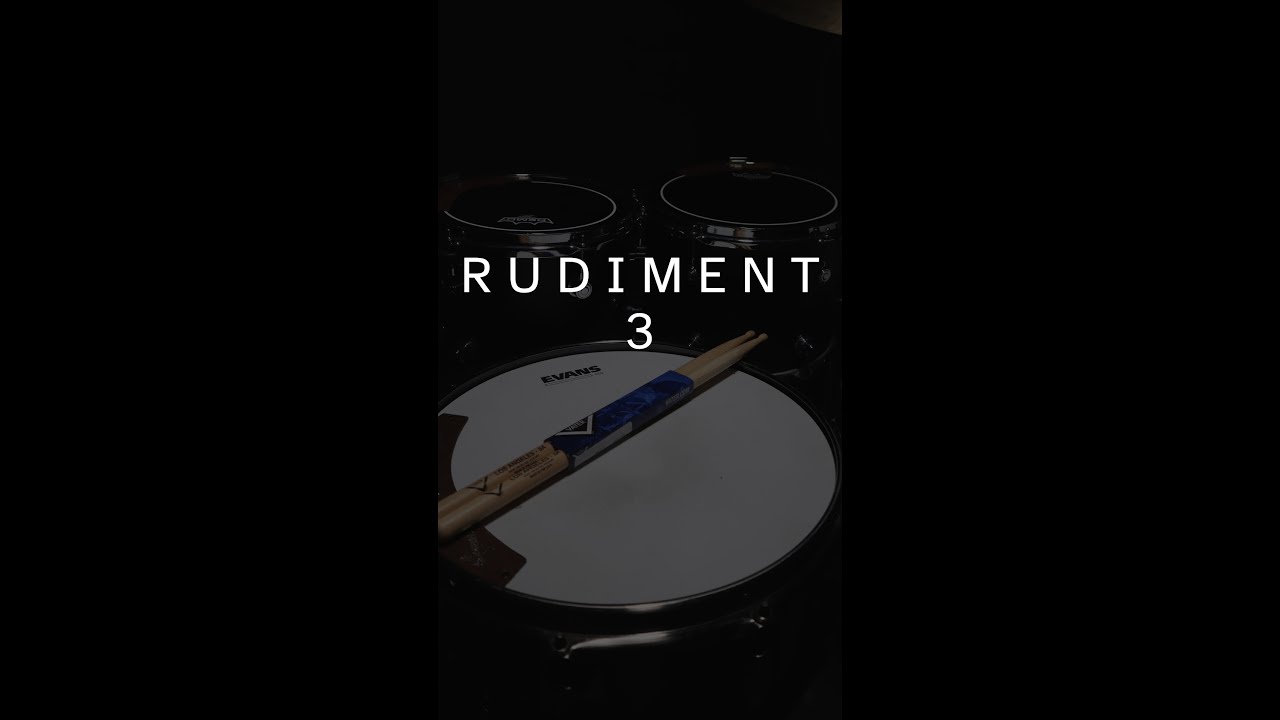 RUDIMENTS 3- AWDRUMS - YouTube