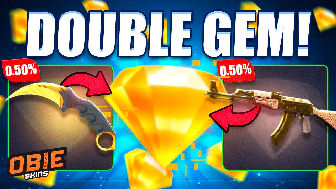 THE CRAZIEST DOUBLE GOLD GEM UNBOXING EVER! (CSGOGEM) - YouTube