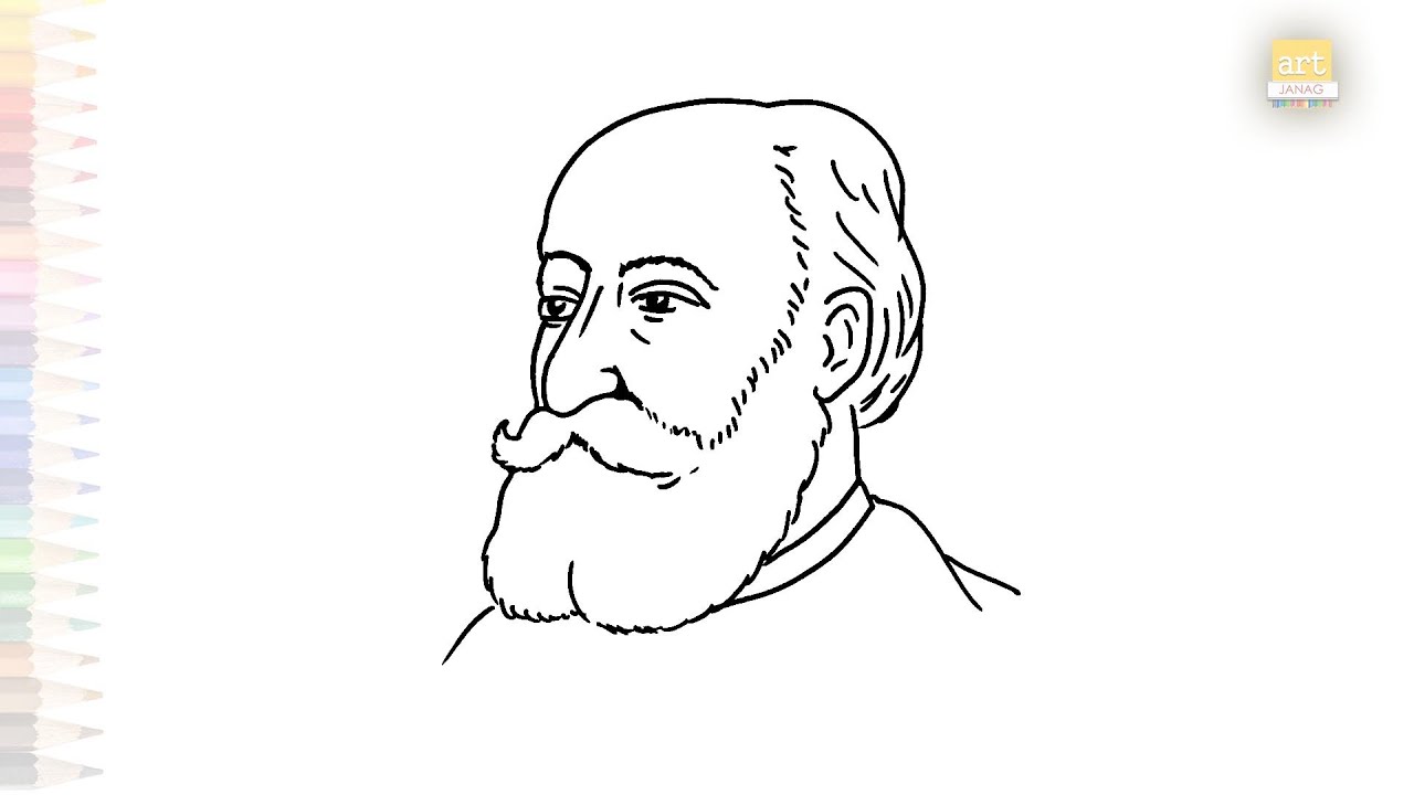 Charles Camille Saint Saens drawings | Easy Sketches | How to draw ...