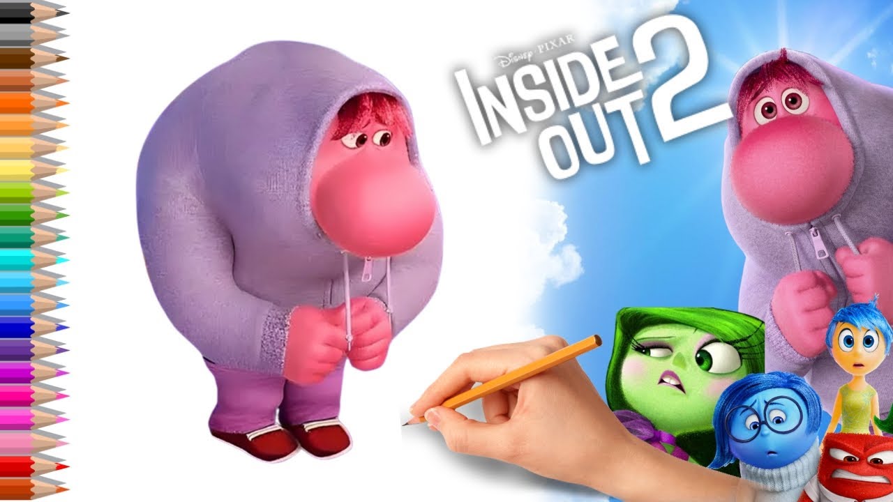 How To Draw Embarrassment Inside Out 2 Youtube