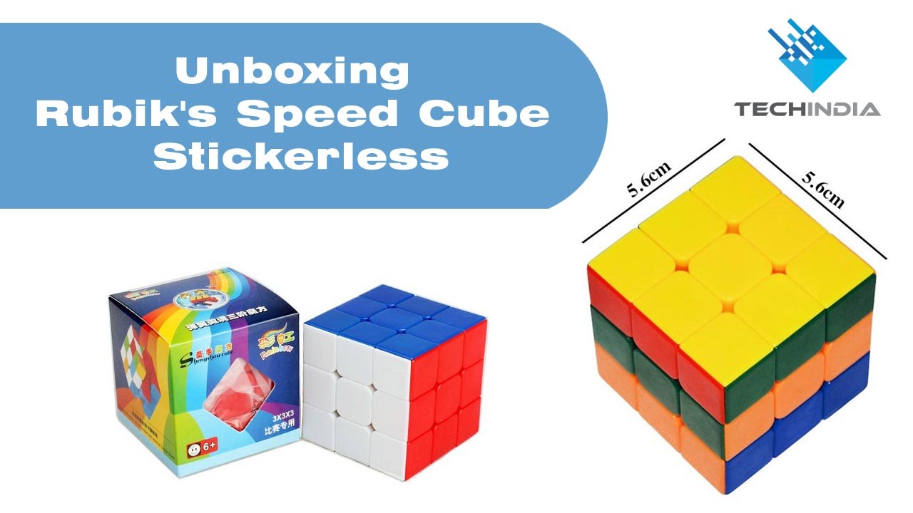 Unboxing Rubik's Speed Cube Stickerless - YouTube