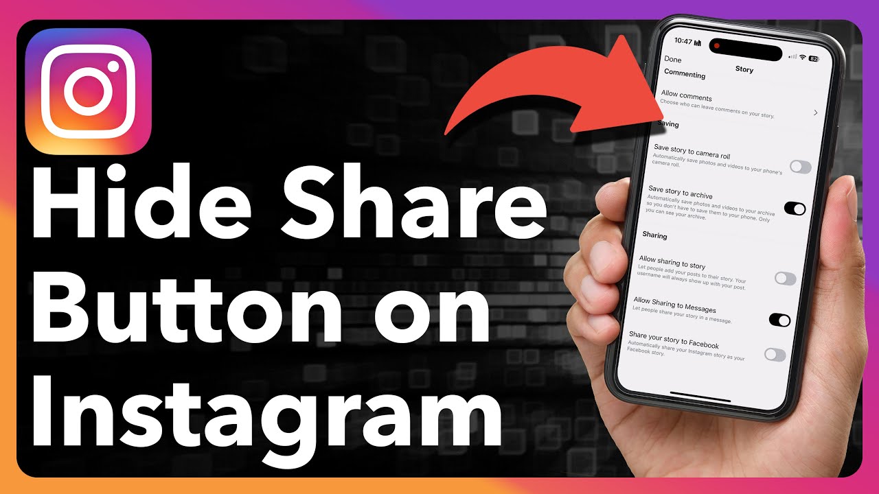 How To Hide Share Button On Instagram Story - YouTube