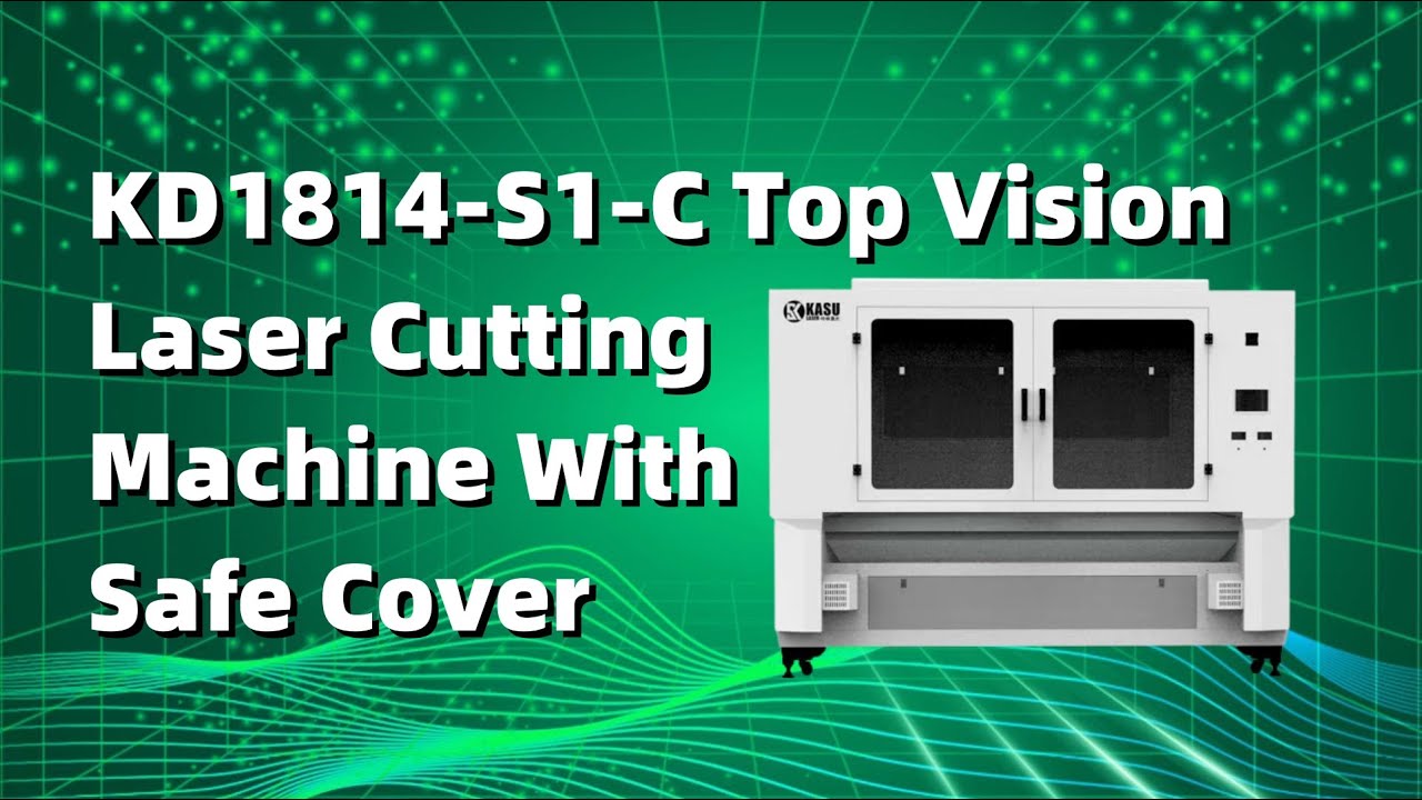 KD1814-S1-C Vision Laser Cutting Machine With Safe Cover - YouTube