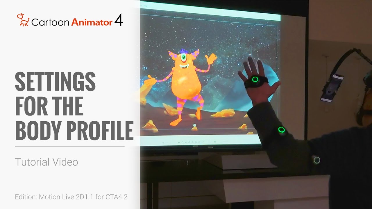 Cartoon Animator 4 Tutorial - Mocap Settings for the Body Profile - YouTube