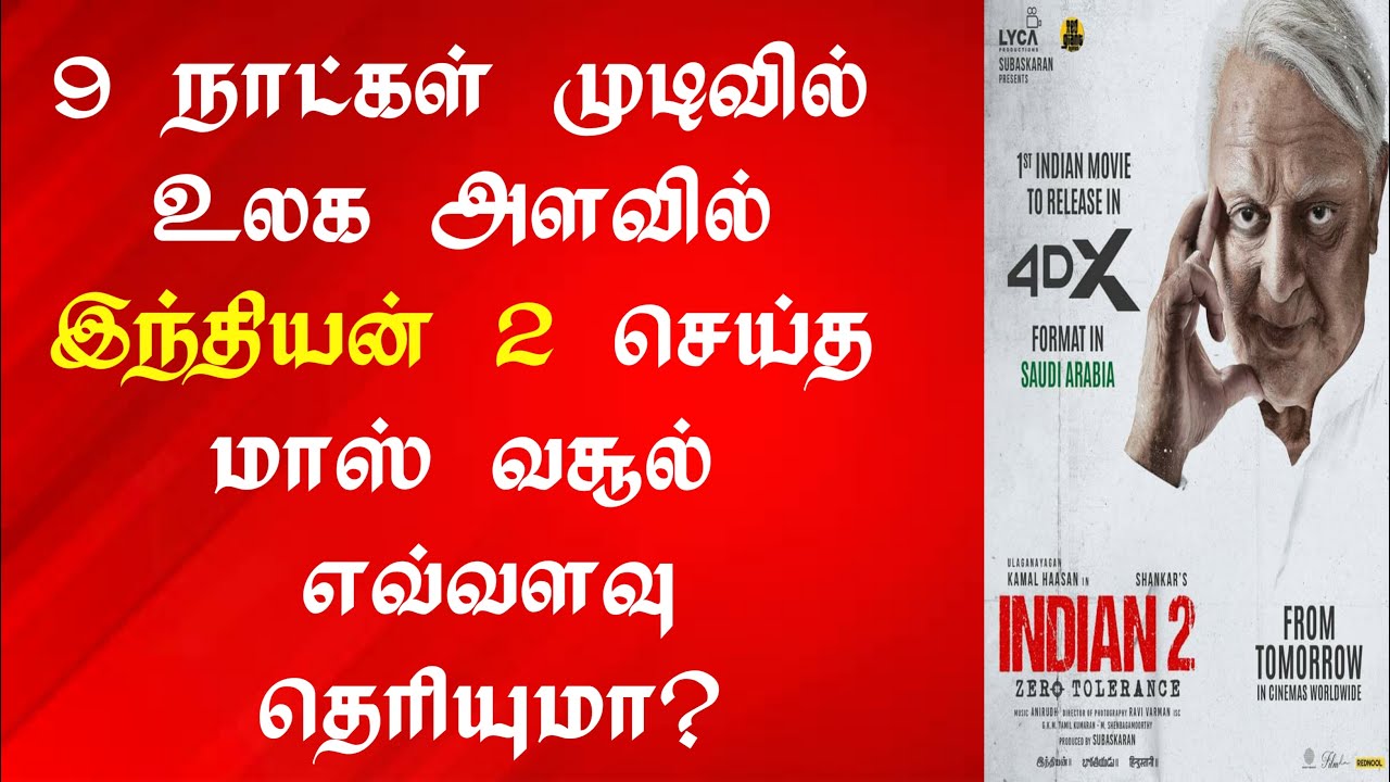 Indian 2 Day 9 Box Office Collection | Indian 2 Today Collection ...