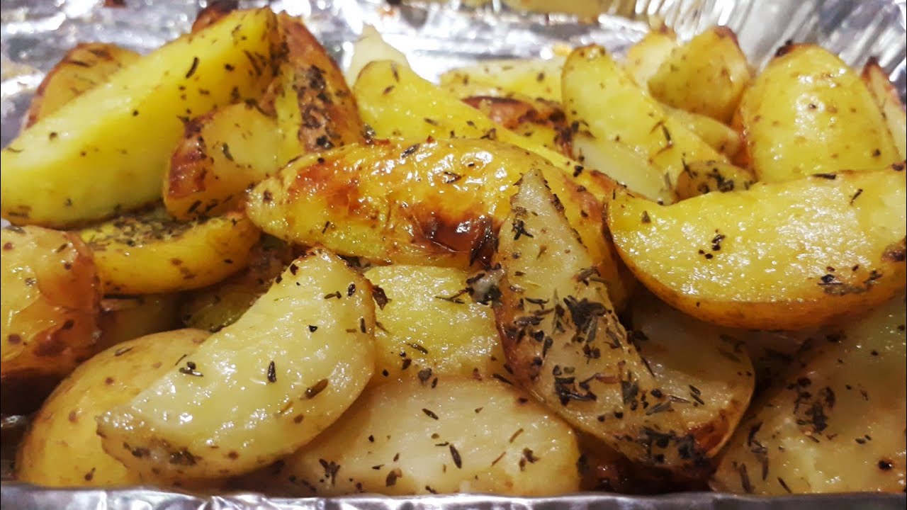 CRISPY BAKED POTATO WEDGES-KENTANG PANGGANG YANG GURIH- GAMPANG DAN ...