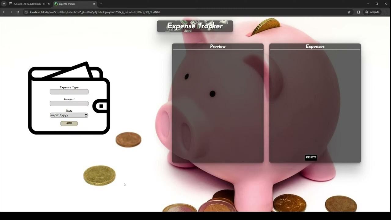 SoftUni Front-End - 02.Expense Tracker - JS Front-End Exam 16 Dec 2023 - YouTube