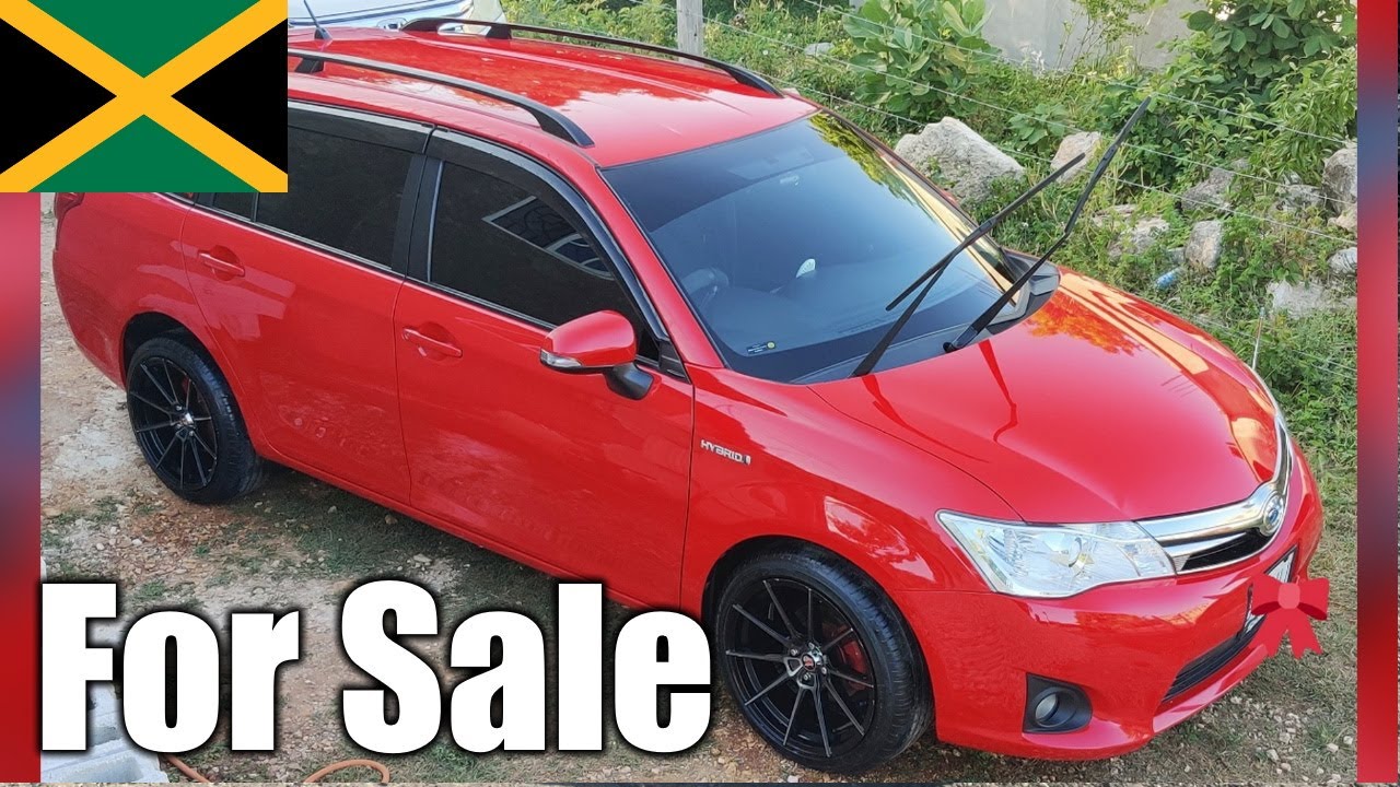 2013 Red Toyota Fielder For Sale in Saint James, Jamaica - YouTube